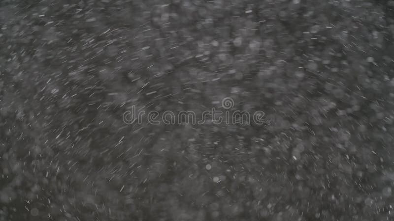 Many Dust Particles Bright White Powder Floating Falling Down in Light ...