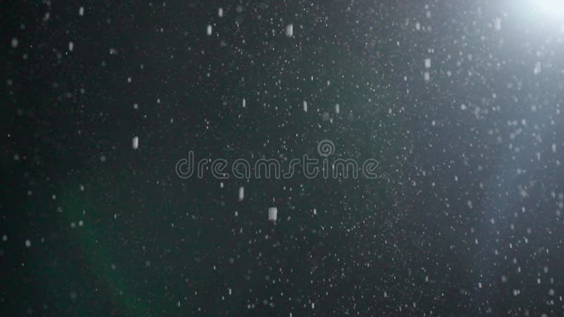 Many Dust Particles White Powder Falling Down on Empty Black Contrast ...