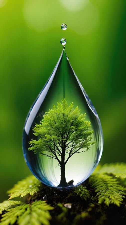 Tiny Ecosystem.a Breathtaking Close-up of a Miniature Ecosystem Stock ...