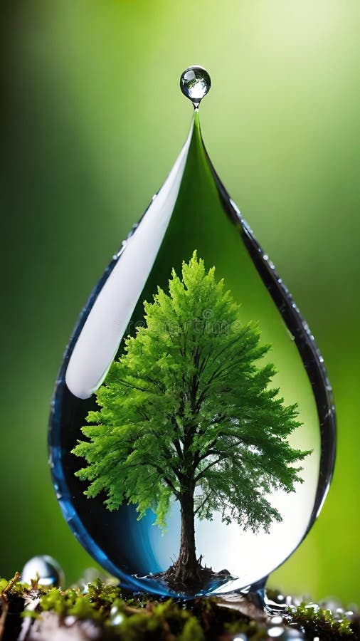 Tiny Ecosystem.a Breathtaking Close-up of a Miniature Ecosystem Stock ...