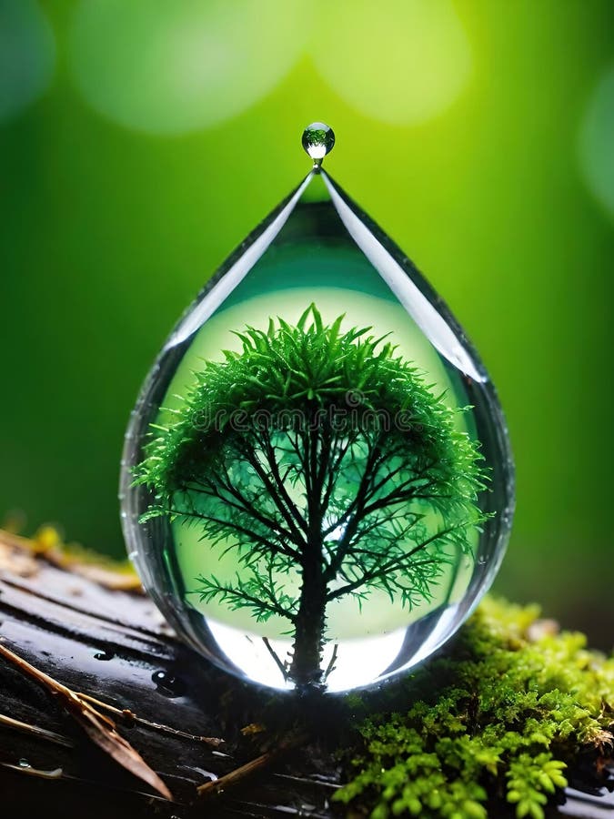 Tiny Ecosystem.a Breathtaking Close-up of a Miniature Ecosystem Stock ...