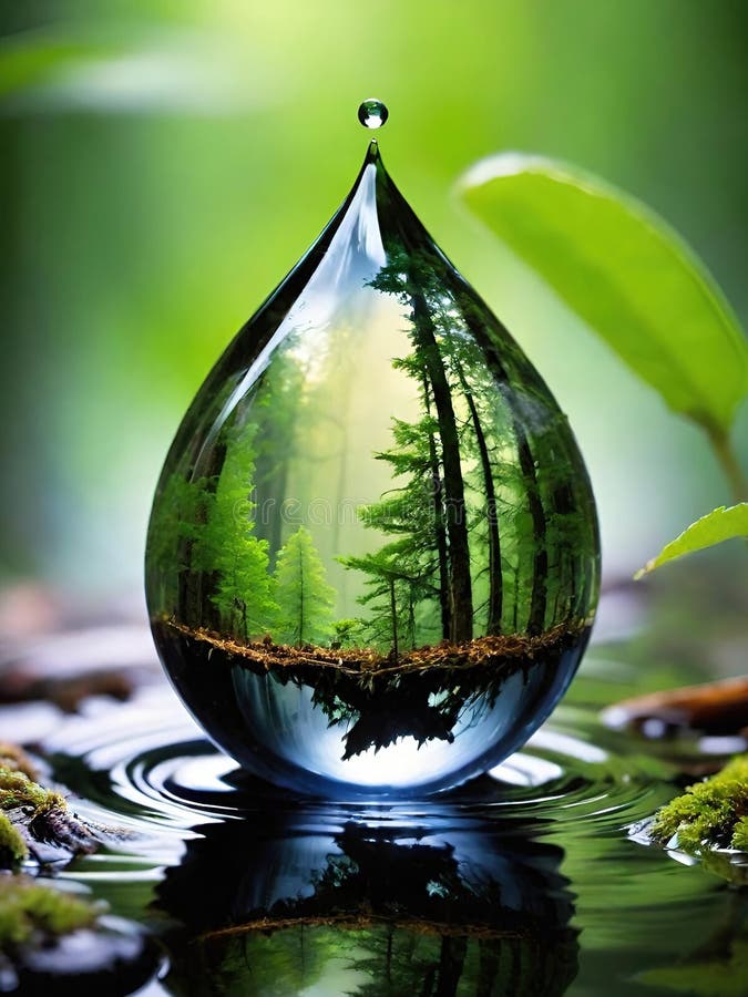 Tiny Ecosystem.a Breathtaking Close-up of a Miniature Ecosystem Stock ...