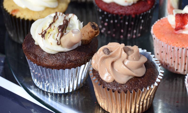 Mini Cupcakes stock photo. Image of treat, cake, size - 160146074
