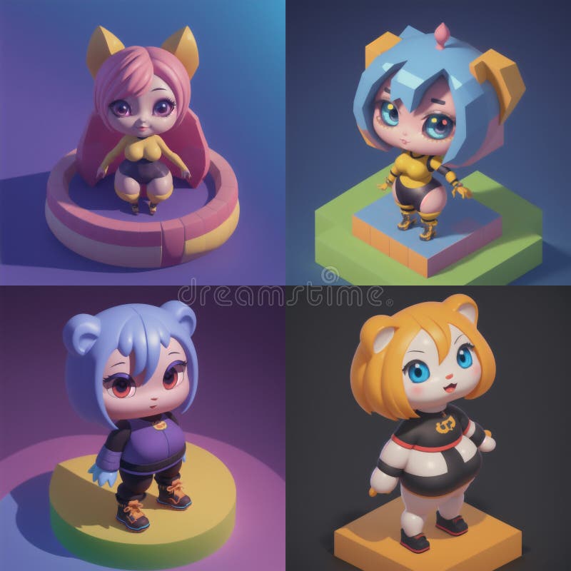 Tiny Fantasy Baby-doll Character, Good As Reference Model for Game ...