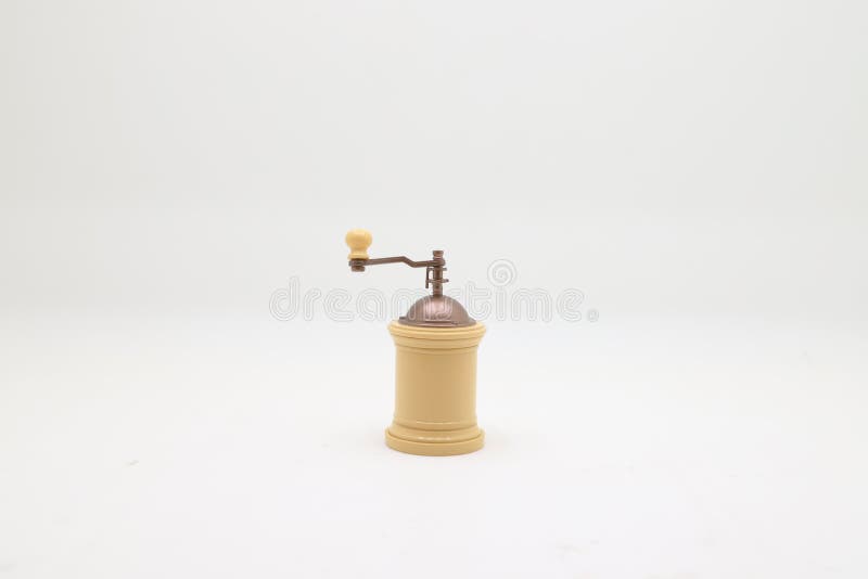 A Tiny Figure of Professional Coffee Maker Stock Photo - Image of black ...