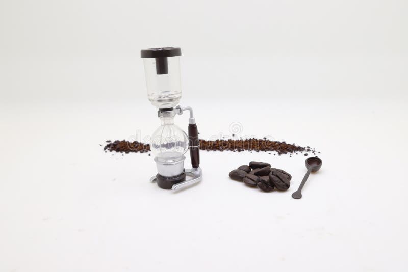 A Tiny Figure of Professional Coffee Maker Stock Photo - Image of ...