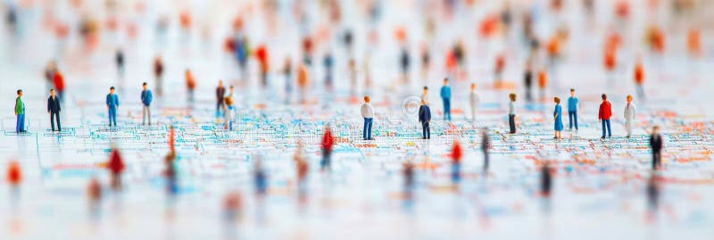 Tiny Figures Navigate a Large Nation Map for Strategic Planning and ...