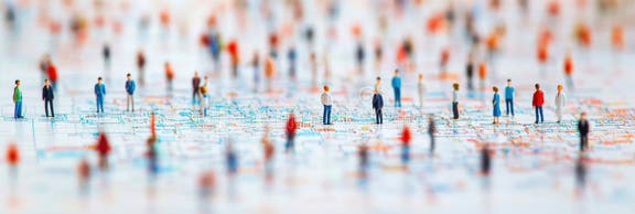 Tiny Figures Navigate a Large Nation Map for Strategic Planning and ...