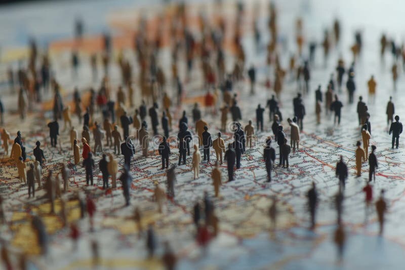 Tiny Figures Strategizing on a Large Map Highlighting National Power ...
