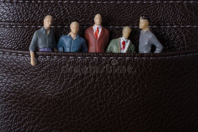 Tiny Figurine of Men Model in Pockets Stock Image - Image of dummy ...