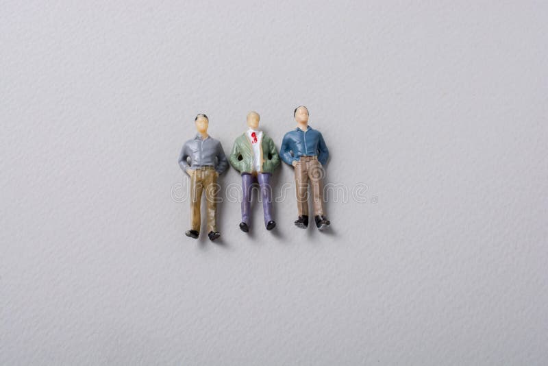Tiny Figurine of Man Model in View Stock Photo - Image of doll, posing ...
