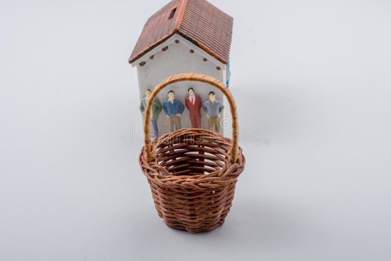 Tiny Figurine of Man Model in View Stock Image - Image of figures ...