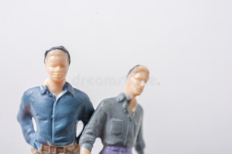 Tiny Figurine of Men Model in View Stock Image - Image of figurines ...