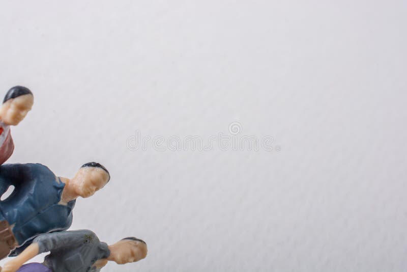 Tiny Figurine of Men Model in View Stock Image - Image of pain, mini ...