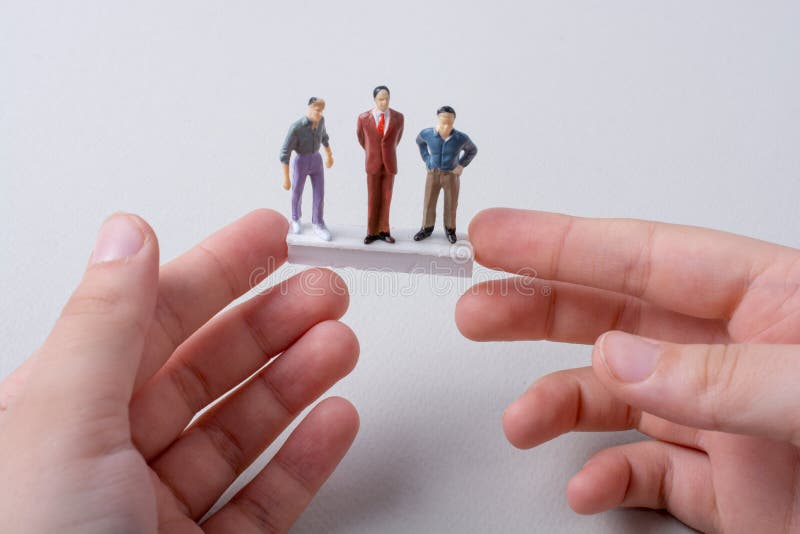 Tiny Figurines of Men Model in View Stock Image - Image of design ...