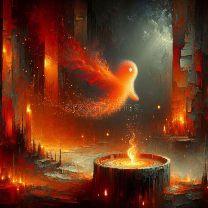 Tiny Fire Sprite with Dynamic Textures Stock Illustration ...