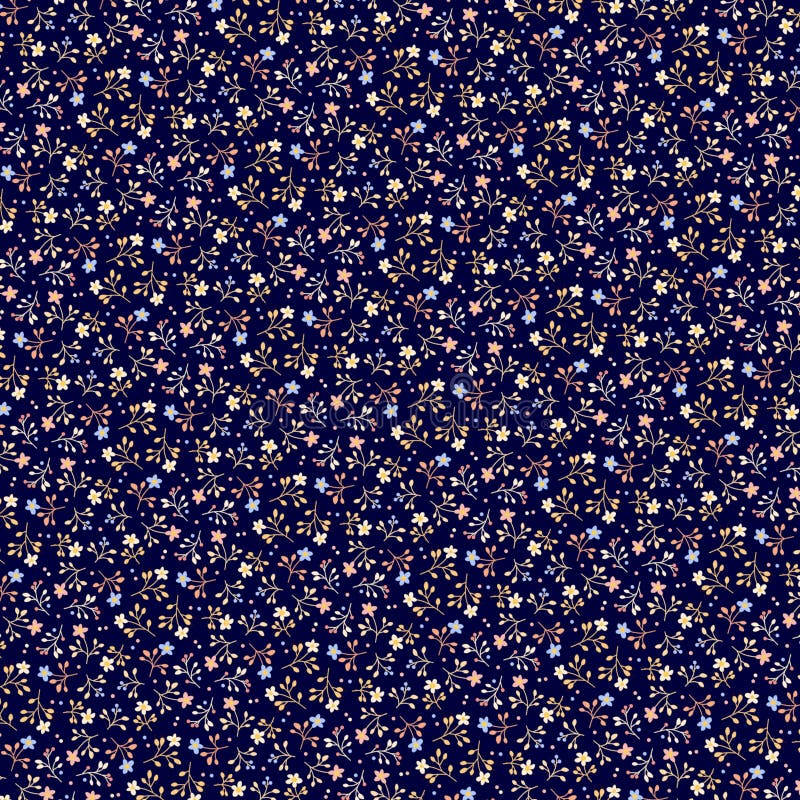 Tiny Floral Fabrics, Wallpapers and Home Decor Simple Spring-summer ...