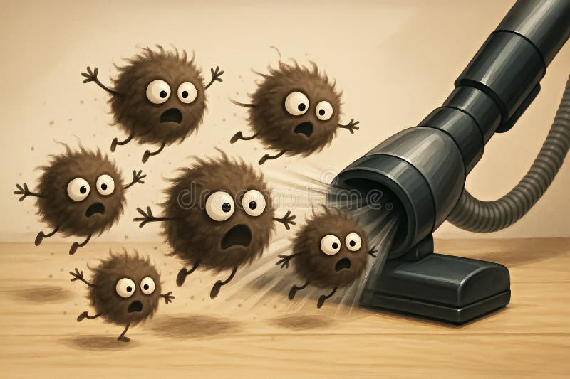 Tiny Fluffy Dust Bunnies Stock Illustrations – 3 Tiny Fluffy Dust ...