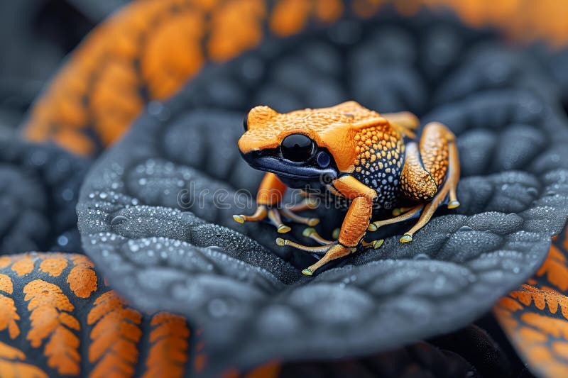 Tiny Frog that Walks in a Tropical Rainforest, High Quality, High ...