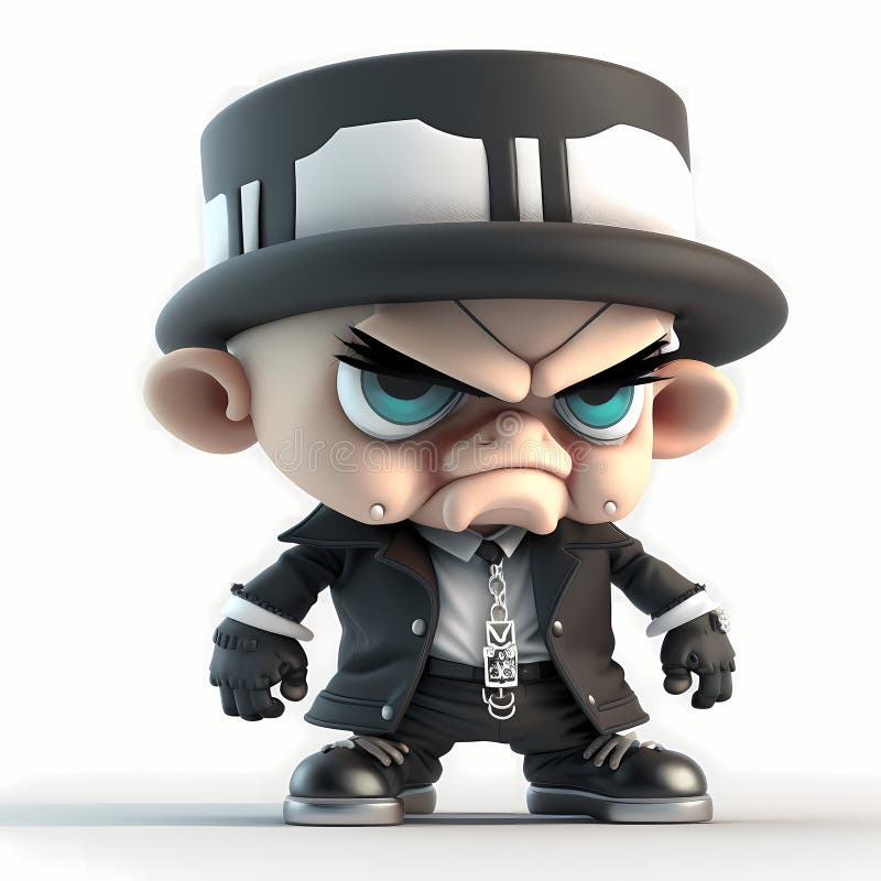 Tiny Gangster Character. Generative AI Stock Illustration ...