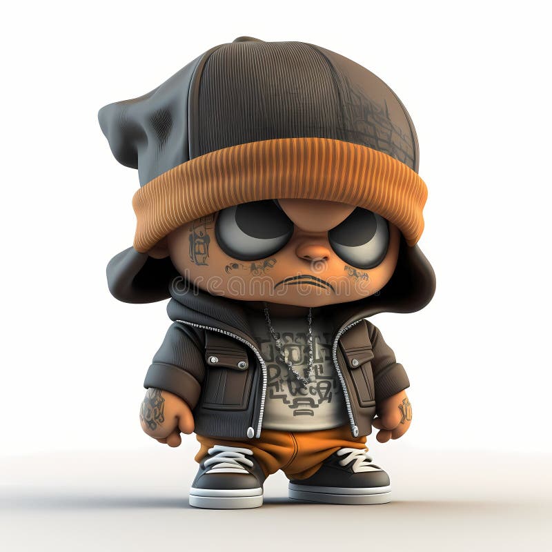 Tiny Gangster Full Tattoo. Generative AI Stock Illustration ...