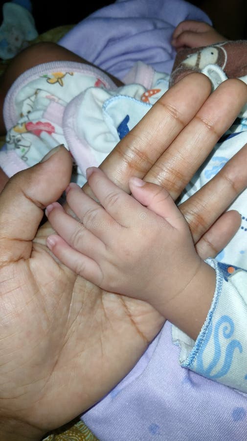 The Tiny Hand of a Baby Aged 3 Months Stock Image - Image of months ...