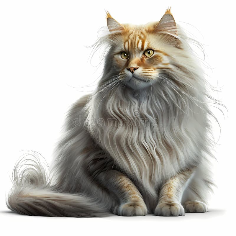 Tiny Adorable Long Hair Cat. Generative AI Stock Photo - Image of tiny ...