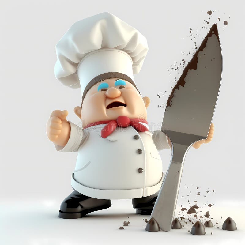 Tiny Happy Chef. Generative AI Stock Illustration - Illustration of ...
