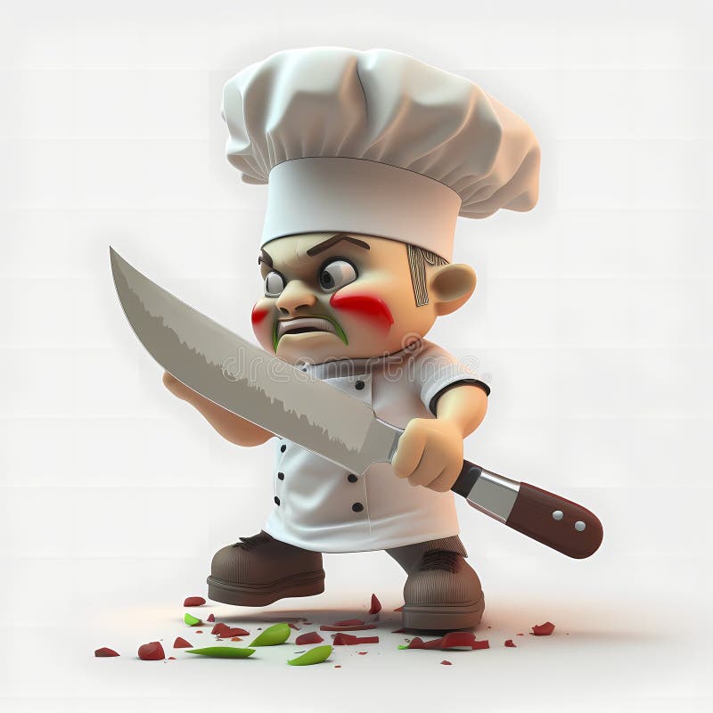 Tiny Happy Chef. Generative AI Stock Illustration - Illustration of ...