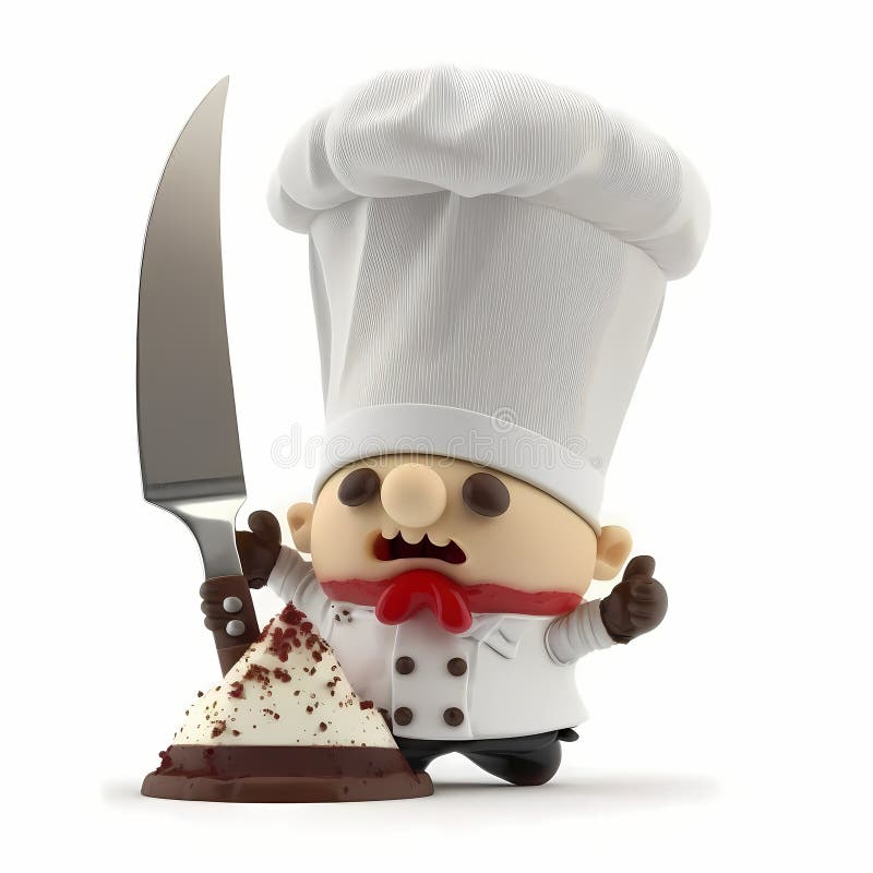 Tiny Happy Chef. Generative AI Stock Illustration - Illustration of ...