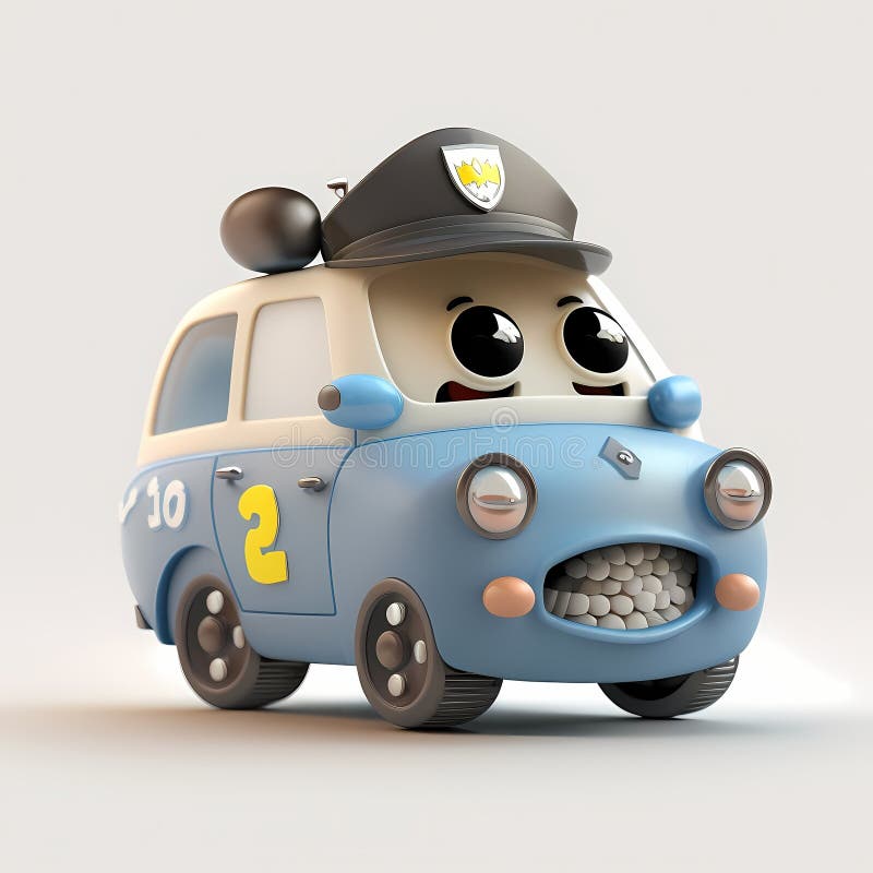 Tiny Happy Police. Generative AI Stock Illustration - Illustration of ...