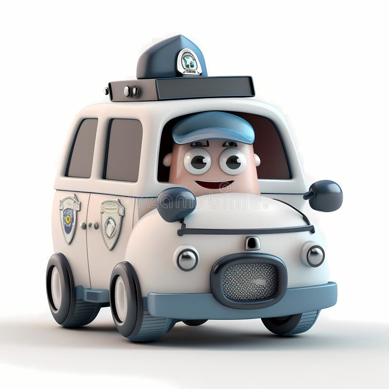 Tiny Happy Police. Generative AI Stock Illustration - Illustration of ...