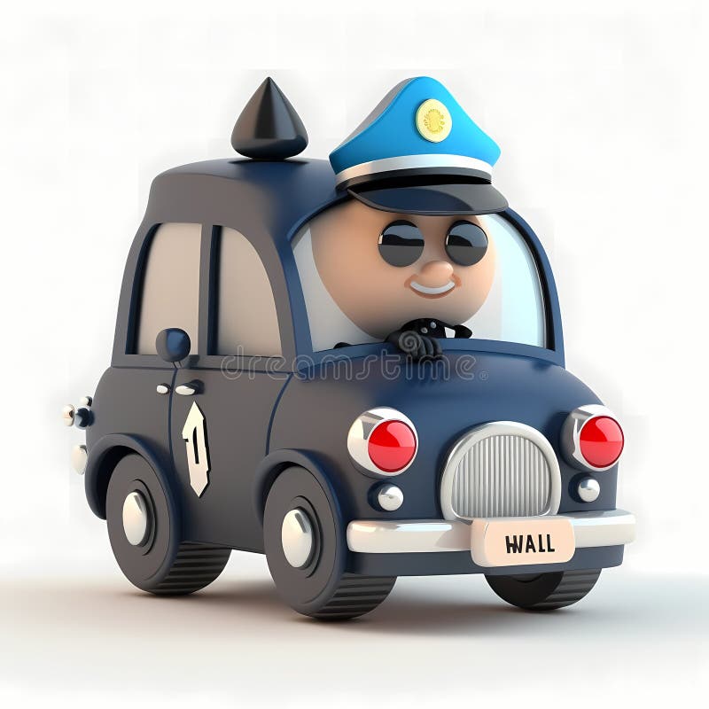 Tiny Happy Police. Generative AI Stock Illustration - Illustration of ...