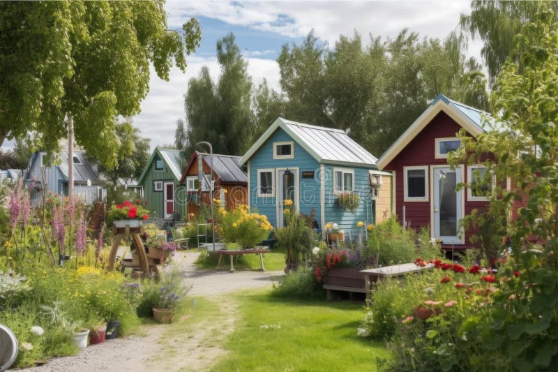 Tiny Home Community of Like-minded People, Living Peacefully and in ...