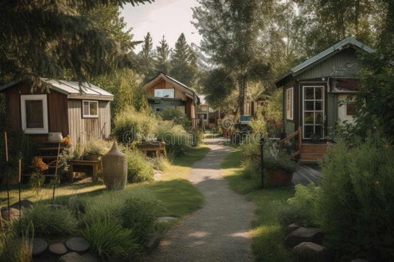 Tiny Home Community of Like-minded People, Living Peacefully and in ...