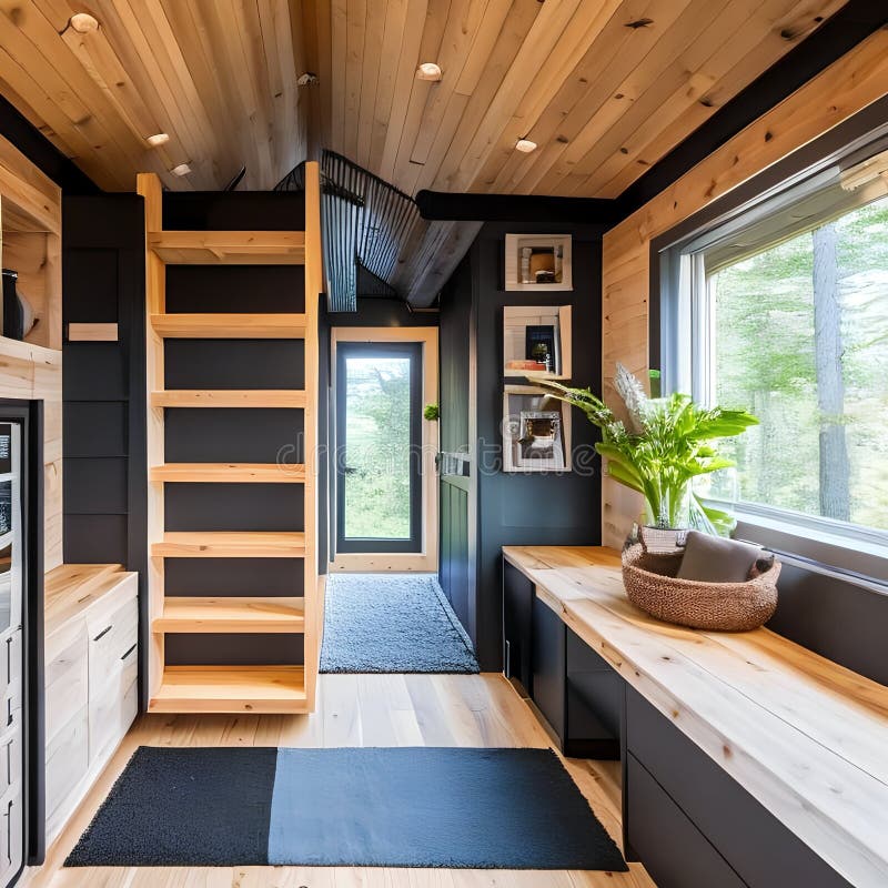 A Tiny Home with a Compact Floor Plan, Creative Storage Solutions, and ...