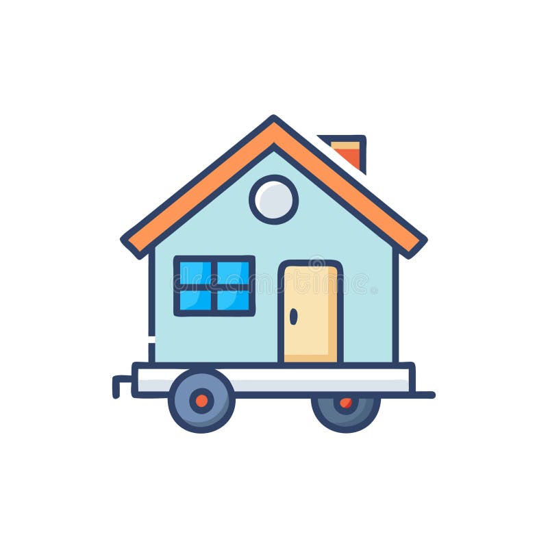 Tiny House Icon for Sustainable Living Stock Photo - Illustration of ...