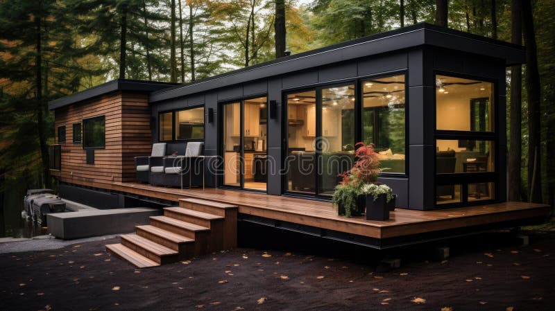 Tiny House Living with a Compact and Modern Interior Design. Modular ...