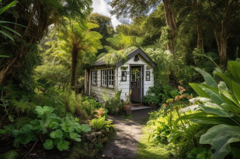 Tiny House, Surrounded by Lush Greenery, in Serene and Peaceful Setting ...