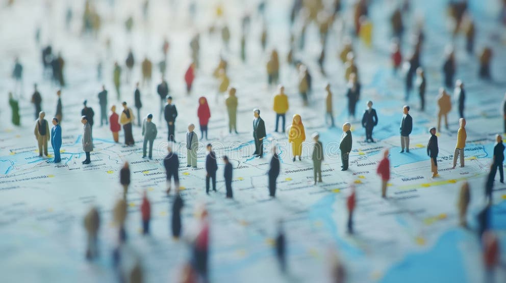 Tiny Human Figures Engage in Strategic Planning Over a Large National ...