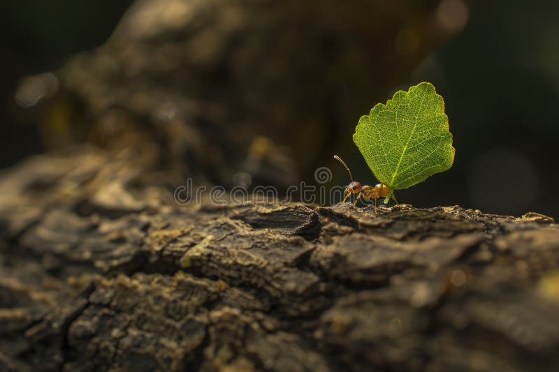 A Tiny Insect Perched on the End of a Tree Branch Stock Image - Image ...