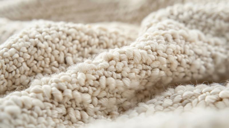 Tiny Loops of Wool Intertwine Resembling a Fluffy Cloud of Warmth and ...