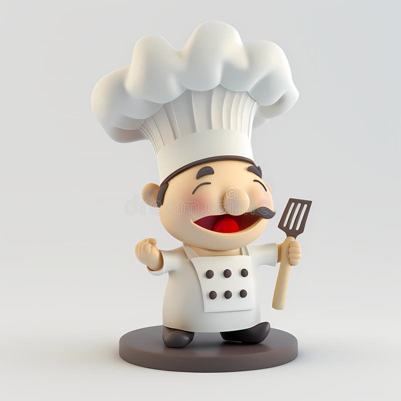Tiny Male Chef. Generative AI Stock Image - Image of uniform, happy ...