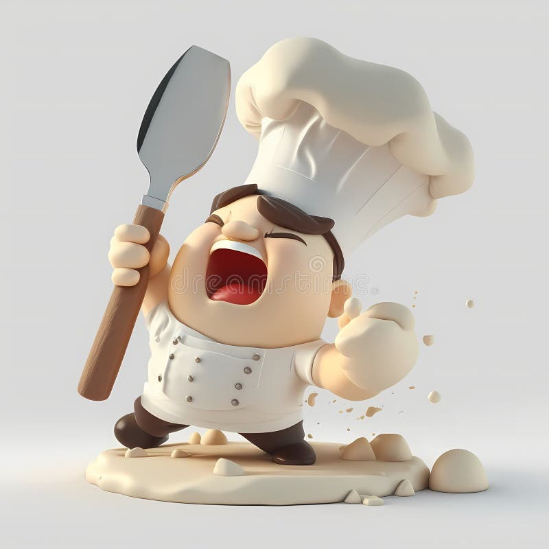 Tiny Male Chef. Generative AI Stock Image - Image of cuisine, gourmet ...