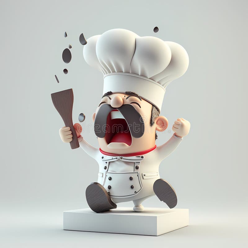 Tiny Male Chef. Generative AI Stock Photo - Image of male, kitchen ...