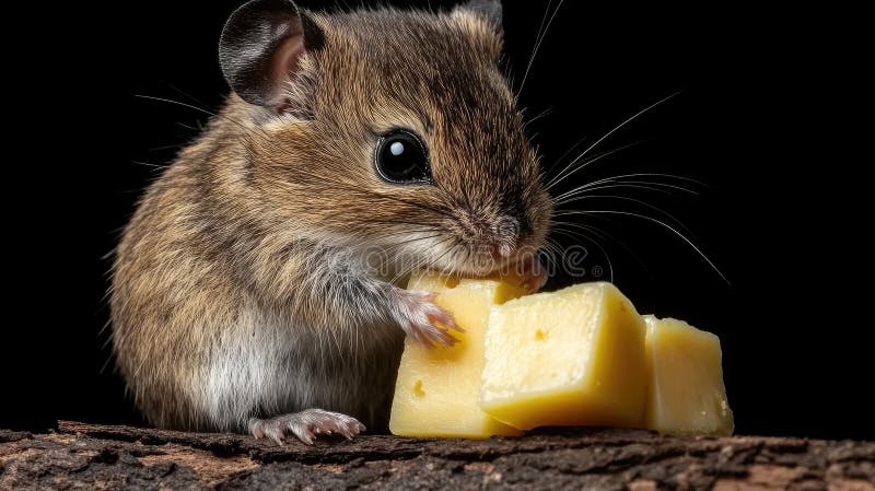 A Tiny Mouse Assists Construction Workers in Creating Cheese Blocks ...