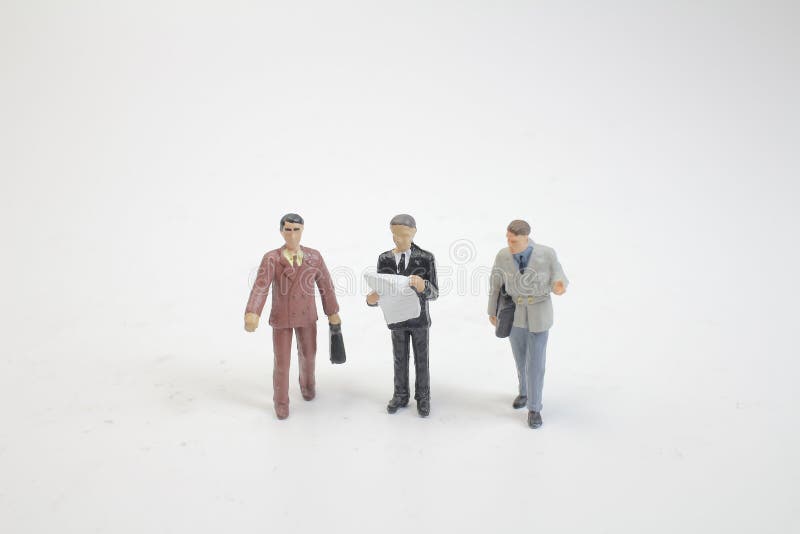 A Tiny People of Business Man Standing on Stock Image - Image of ...