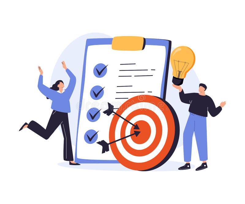 Tiny People Developing Self Control System Isolated Flat Vector ...