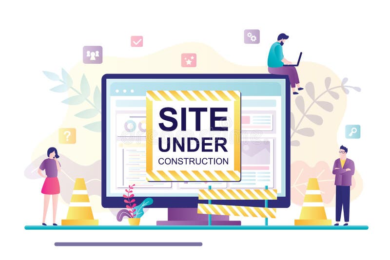Website Under Construction Stock Illustrations – 7,638 Website Under ...