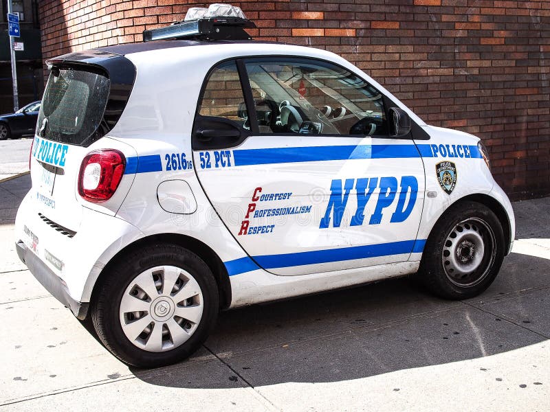 NYPD Smart Car, NYC, NY, USA Editorial Stock Photo - Image of blue ...